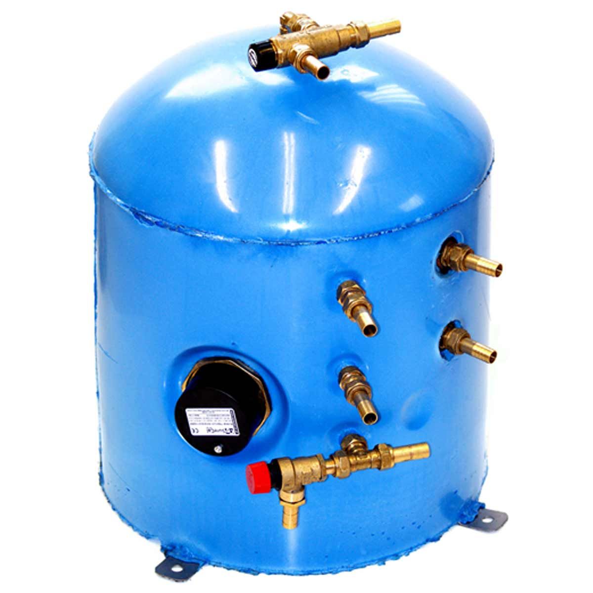 Surecal Twin Coil Calorifier 35 Litre (Vertical / 24" X 15") - Marine ...
